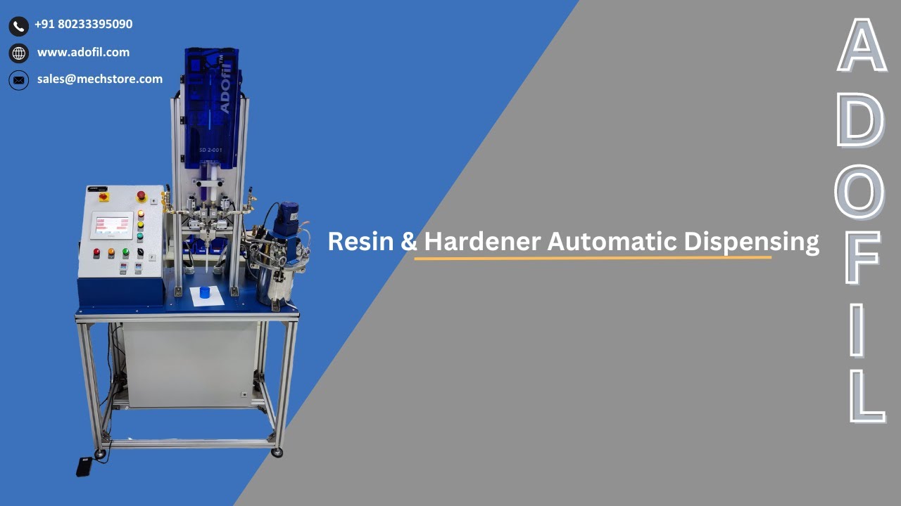 Resin & Hardener Automatic Dispensing by ADOfil - YouTube