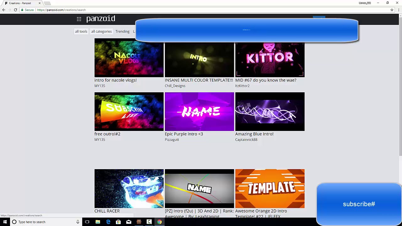 How to make/get/find Intros/Outros with Panzoid! - YouTube