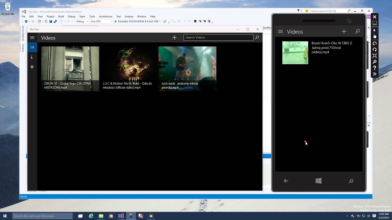 My first responsive Windows 10 XAML App (experiment with platform ...