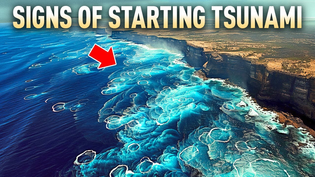 TSUNAMI WARNING! Drone Catches Ominous Sight Off American Coast - YouTube
