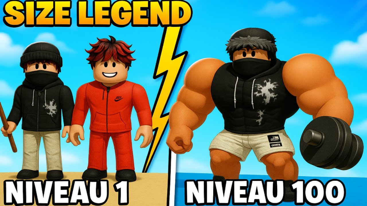 💪 ON PASSE DE NIVEAU 1 À NIVEAU 100 DANS SIZE LEGENDS SIMULATOR ! 💥 ...