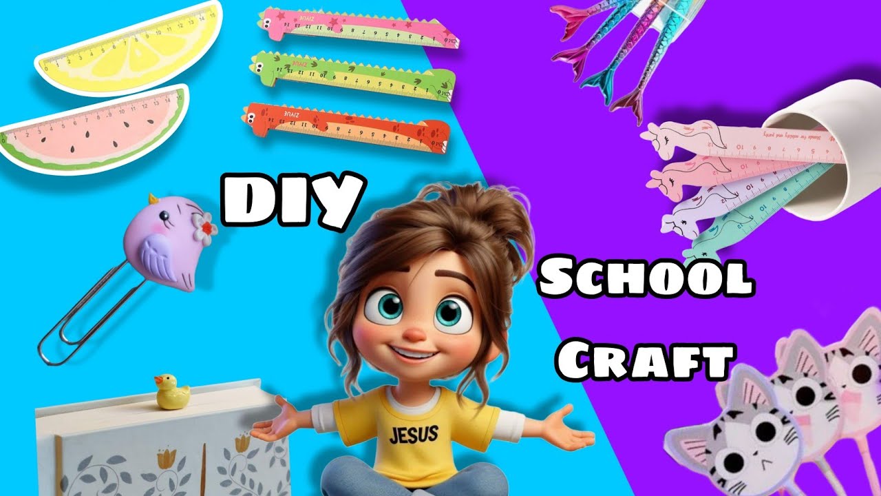 🤯7 Cute school Craft DIYs😱| - Super Easy Crafting ideas💥| School DIYs ...
