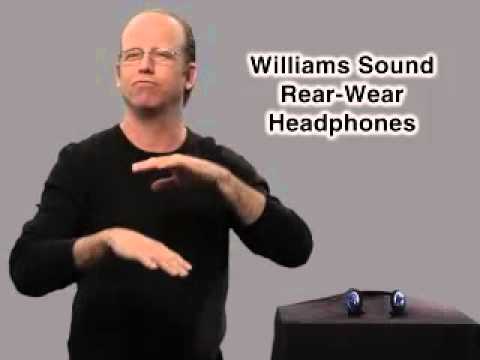 Williams Sound Rear-Wear Headphones - Product SKU: HED026 - YouTube