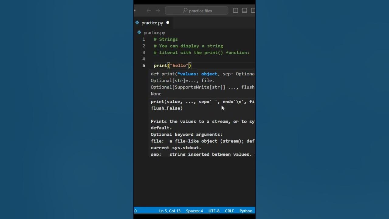 Strings Python Code Coding Learnpython Pythonforbeginners Youtube