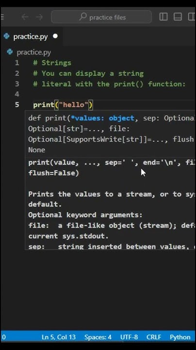 Strings Python Code Coding Learnpython Pythonforbeginners Youtube 