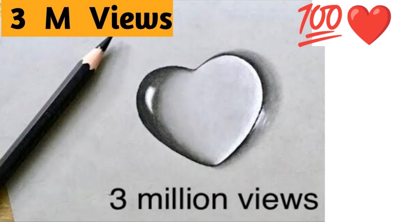 Water Drop Drawing of Heart Dil | Arts Guru Studio - YouTube