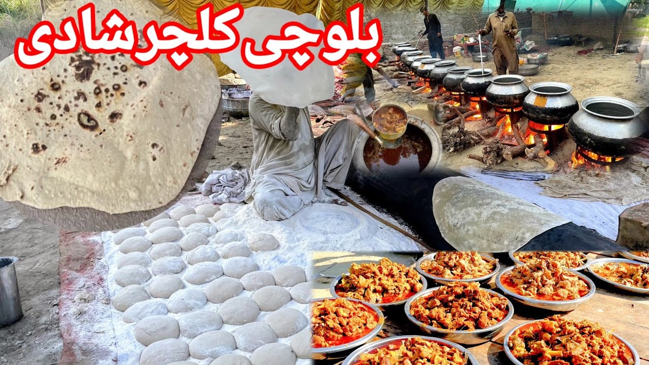 Pakistani Balochi culture wedding | Beef Qorma | Desi Bread | Pakistan ...