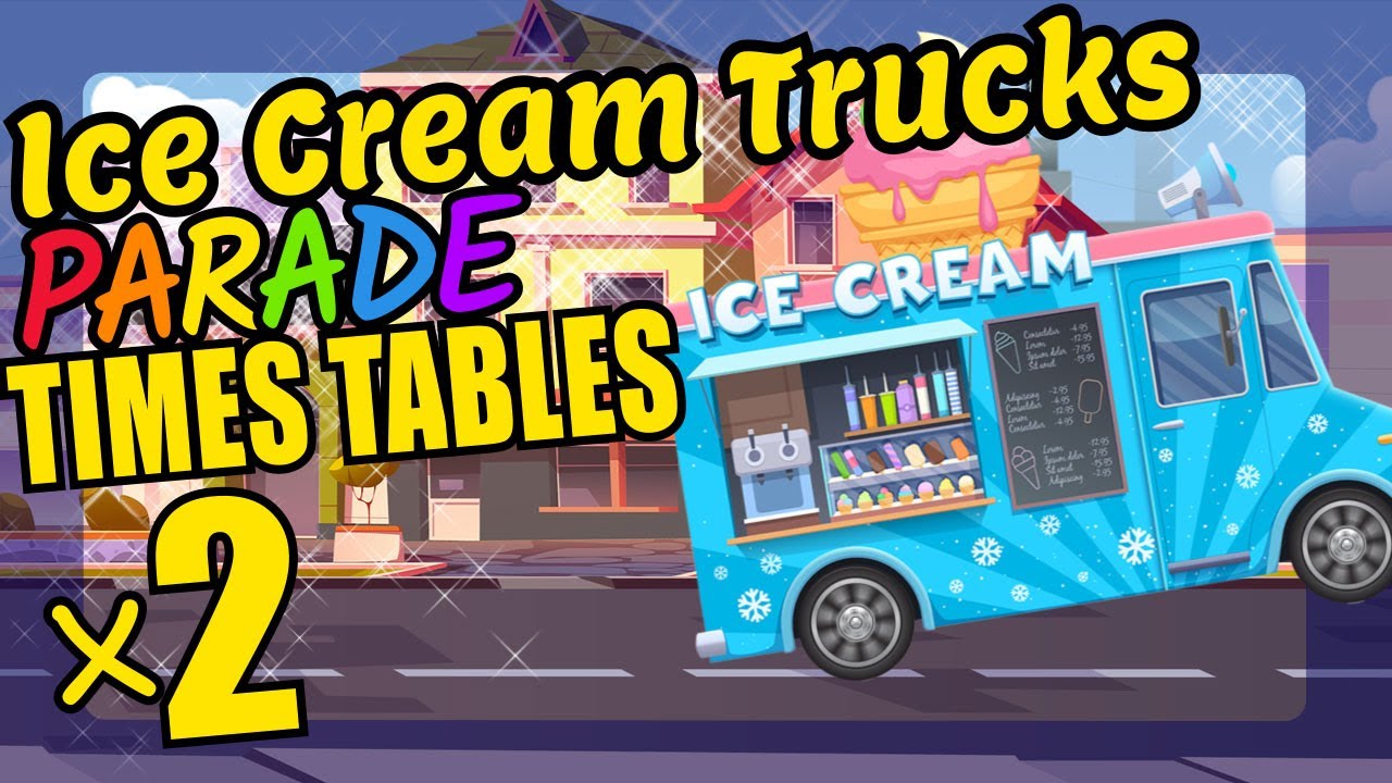 Ice Cream Truck Teaching Multiplication Times Tables x2 Educational ...