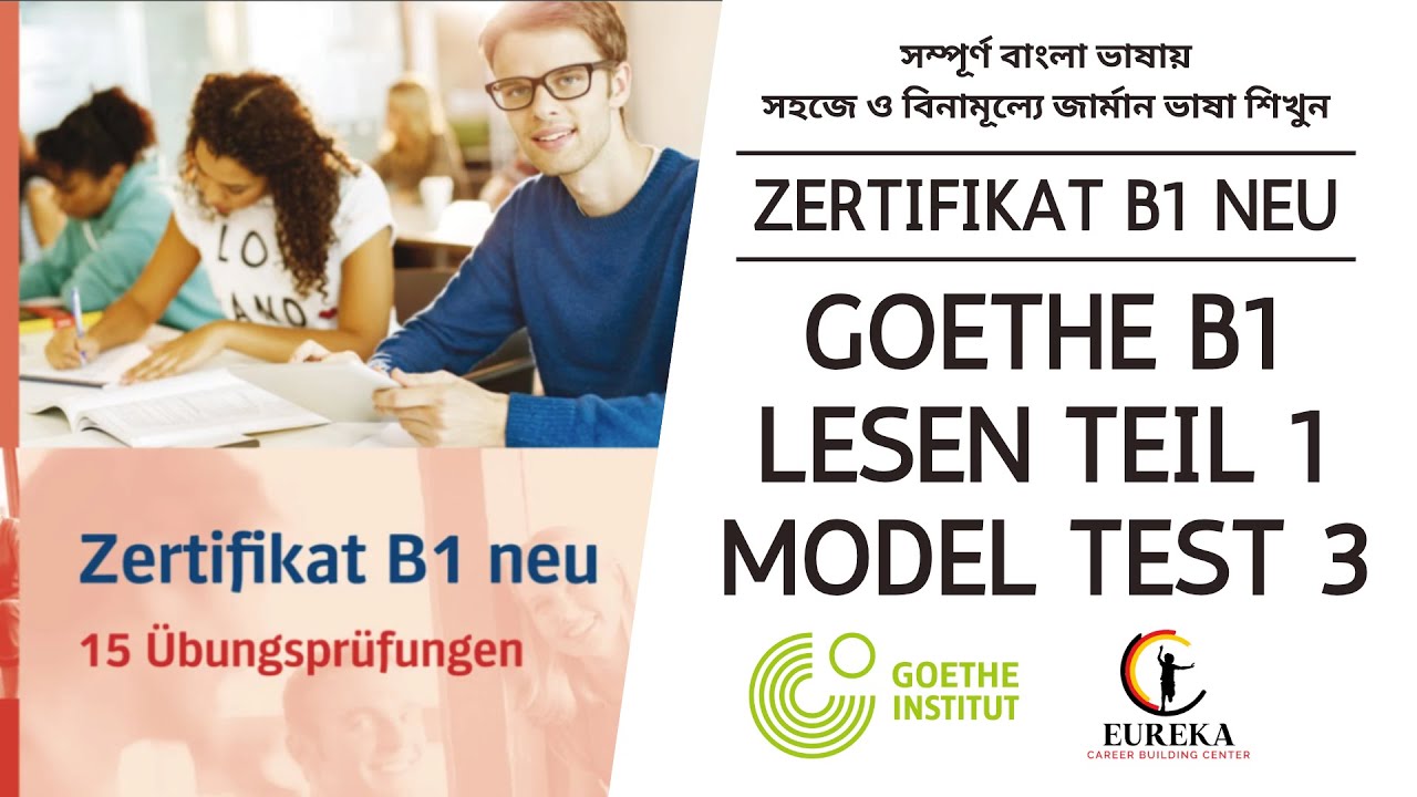 Lesen Teil 1, Model Test 3, Zertifikat B1 neu, Goethe Institut B1 # ...