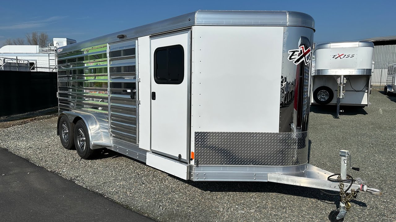 NEW Exiss 716A Exhibitor bumper pull show trailer! - YouTube