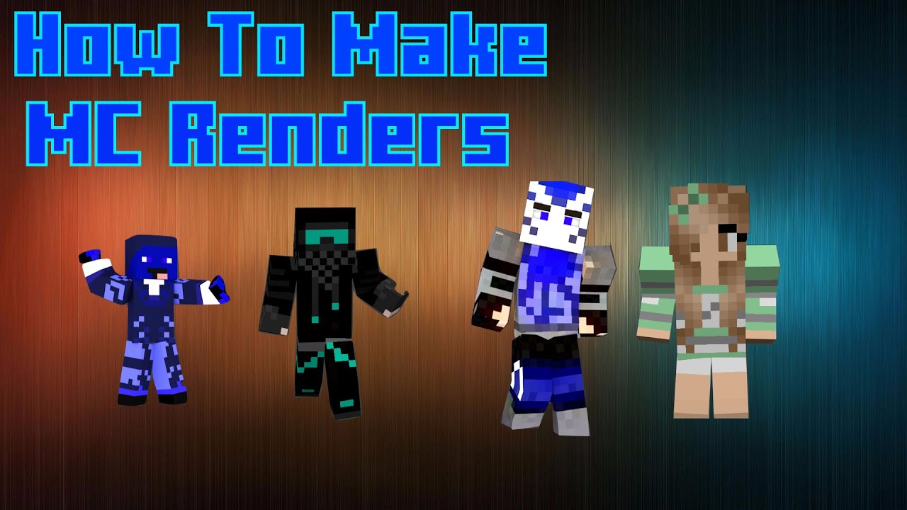 How to make mc skin renders W/Blender - YouTube