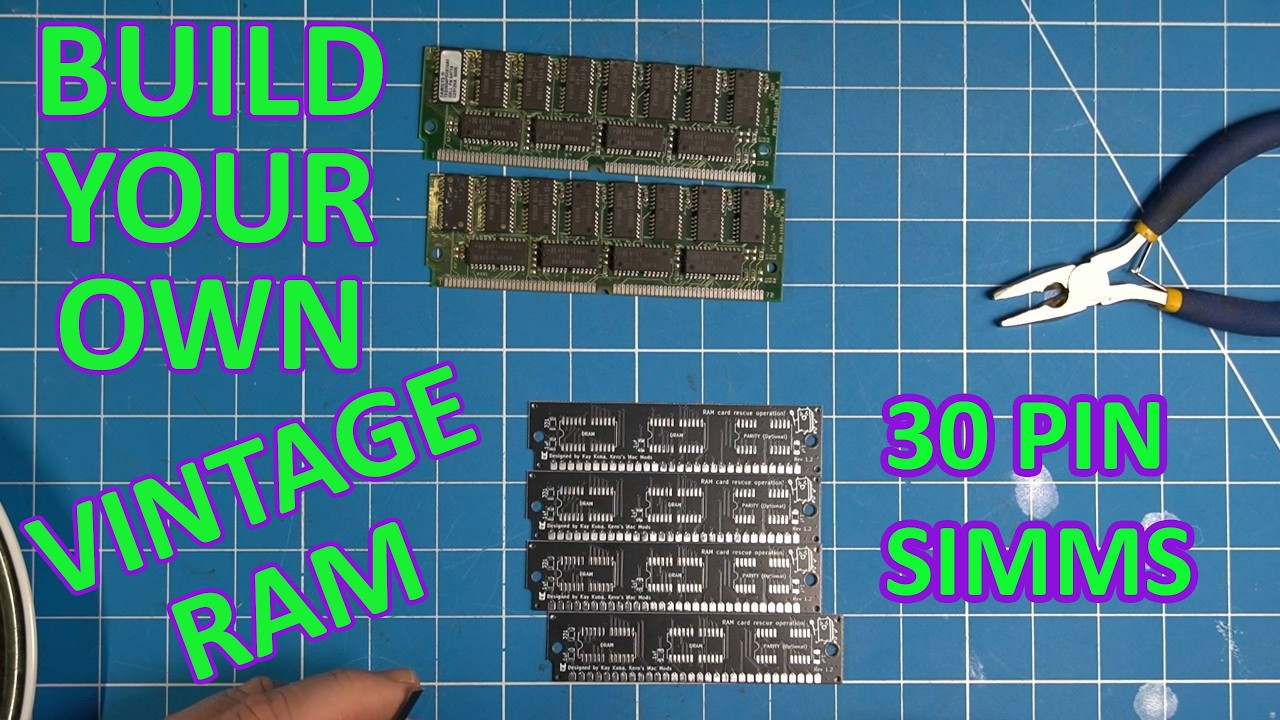 How to make your own 30 pin Ram Simms - YouTube