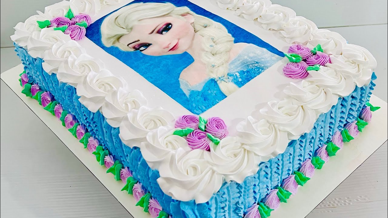 Como decorar un pastel para niña de elsa (FROZEN) ️ - YouTube