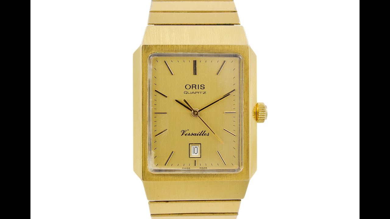 ORIS 1980s Versailles Quartz S/N 7030 Watch - YouTube