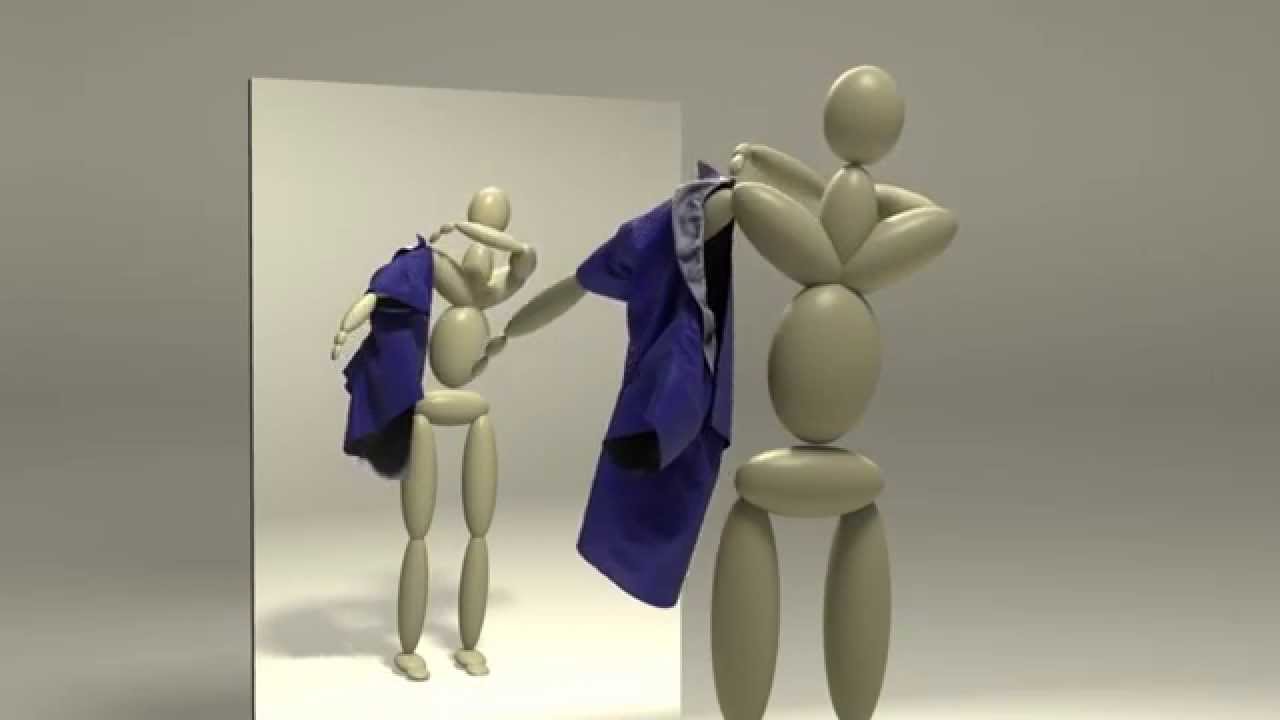 Animating Human Dressing - YouTube