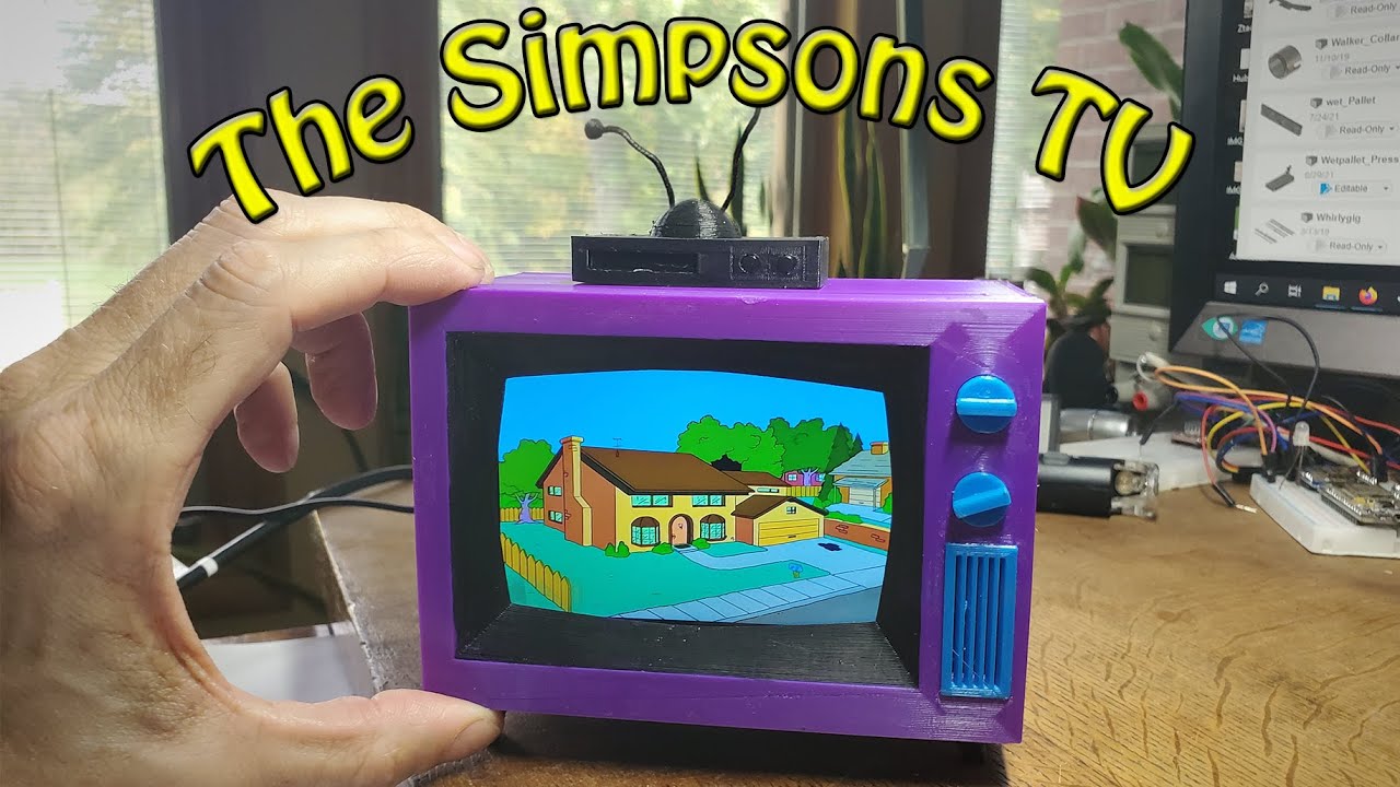 The Simpsons TV - A Mini TV built with a Raspberry Pi Zero - YouTube