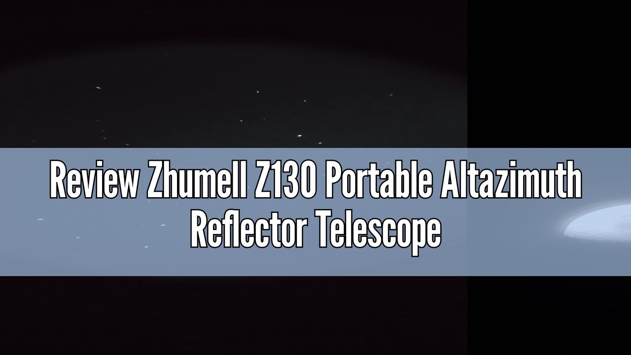 Review Zhumell Z130 Portable Altazimuth Reflector Telescope - YouTube