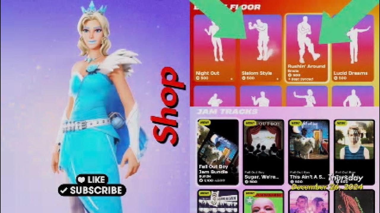 *NEW* FN Flow, Glimmer, Slalom Style, Rushin Around - Fortnite Shop ...
