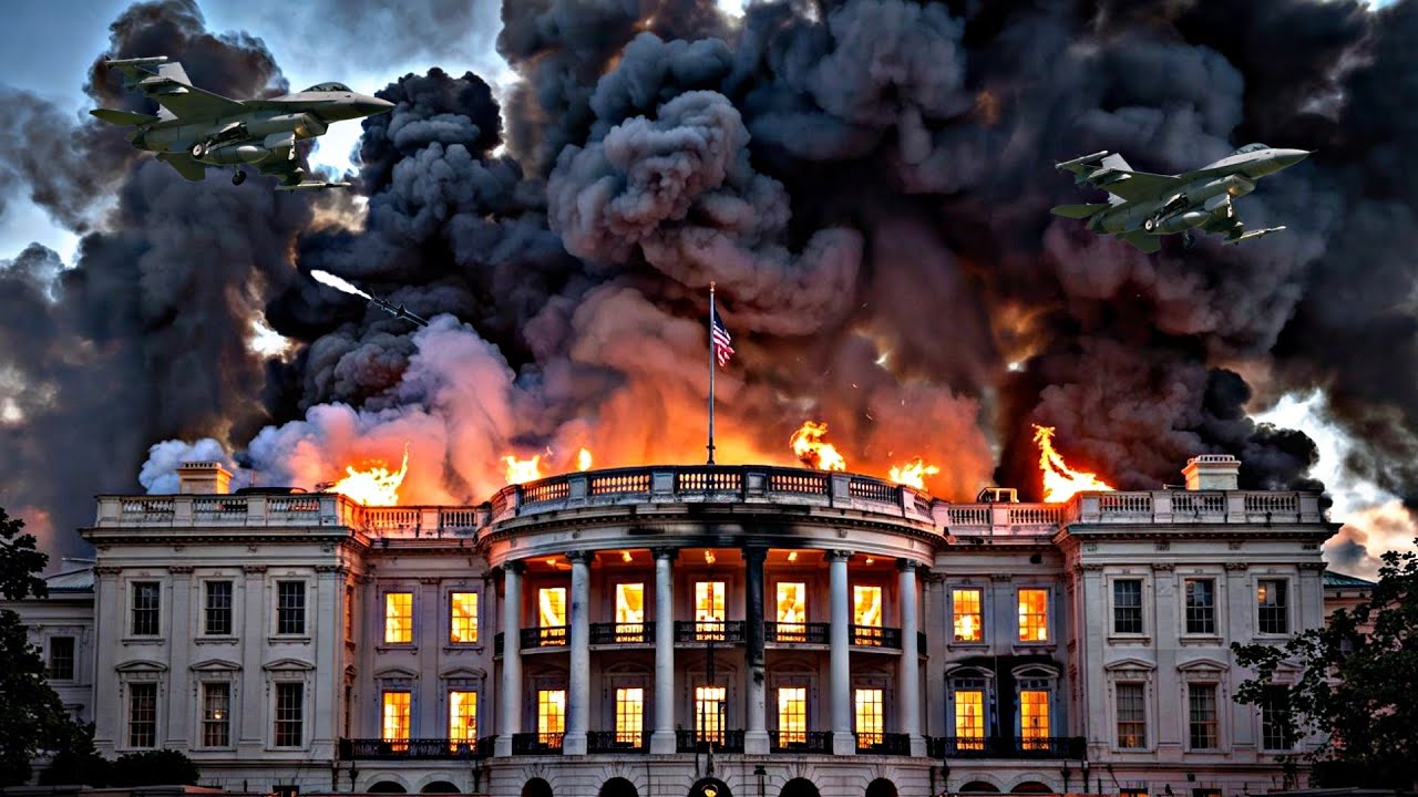 13 minutes ago, the US Presidential Palace in Washington was destroyed ...