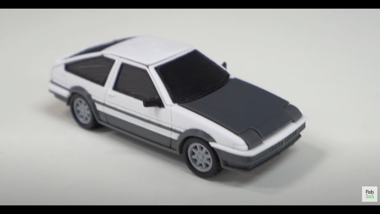 AE86 from InitialD, print on creality printers - YouTube