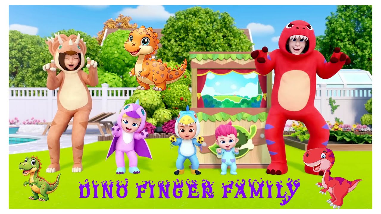 Dino Finger Family Kids TV World || Finger Family Song || Nursery ...