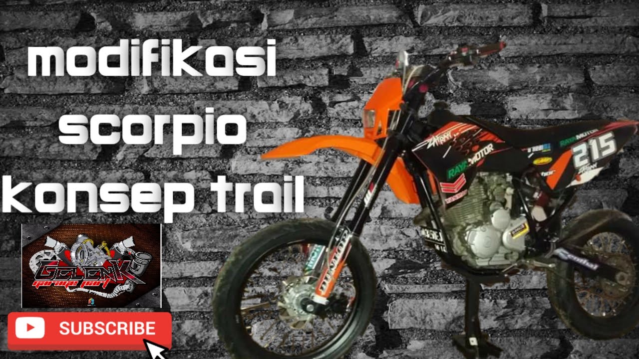 Yamaha Scorpio modif trail - YouTube