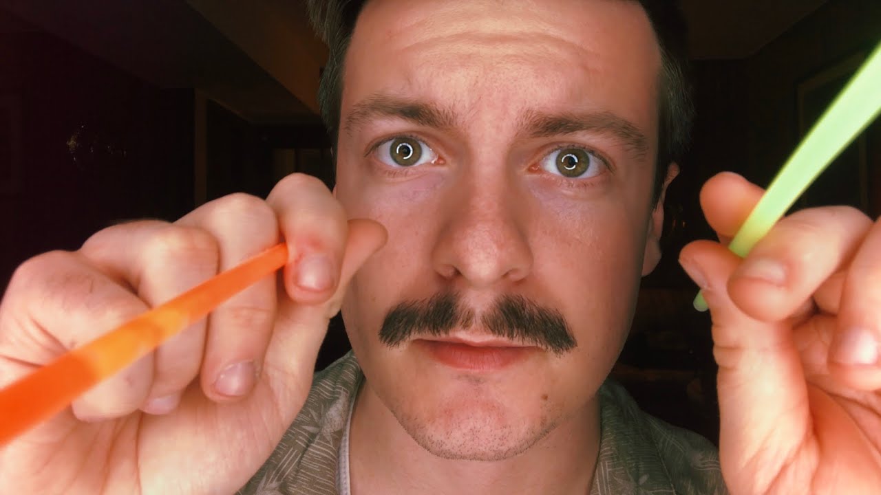 [ASMR] Lens Tapping with Glow Sticks | Visual ASMR Triggers - YouTube