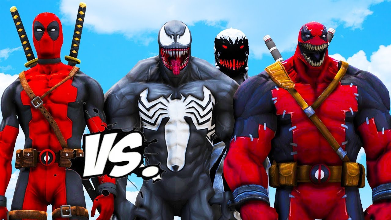 DEADPOOL VS TEAM VENOM - Venom, Venompool, Anti-Venom - YouTube