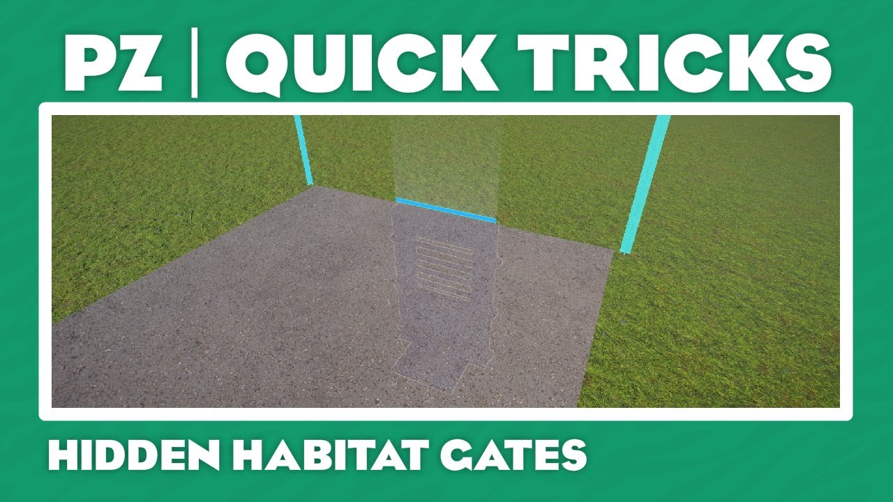 How to hide habitat gates! | Planet Zoo: Quick Tricks - YouTube