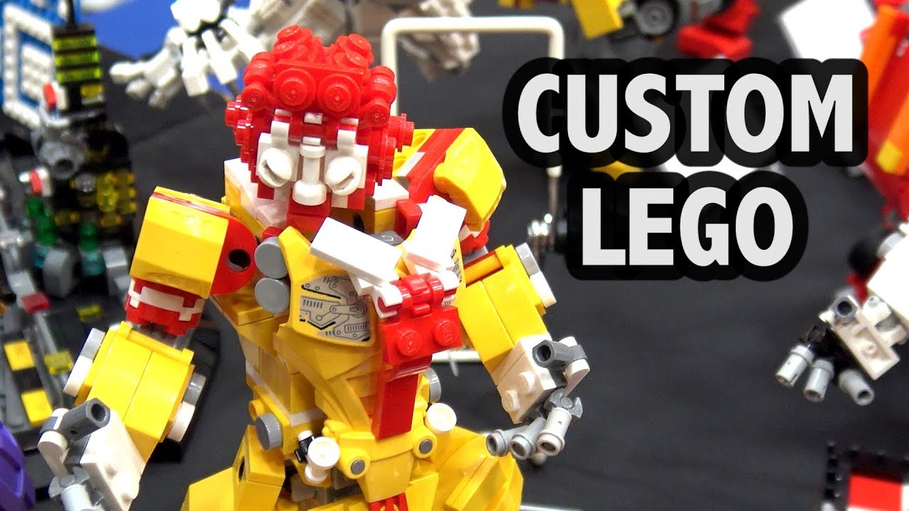 McDonald's vs KFC LEGO Transformer Mechs | Japan Brickfest 2018 - YouTube