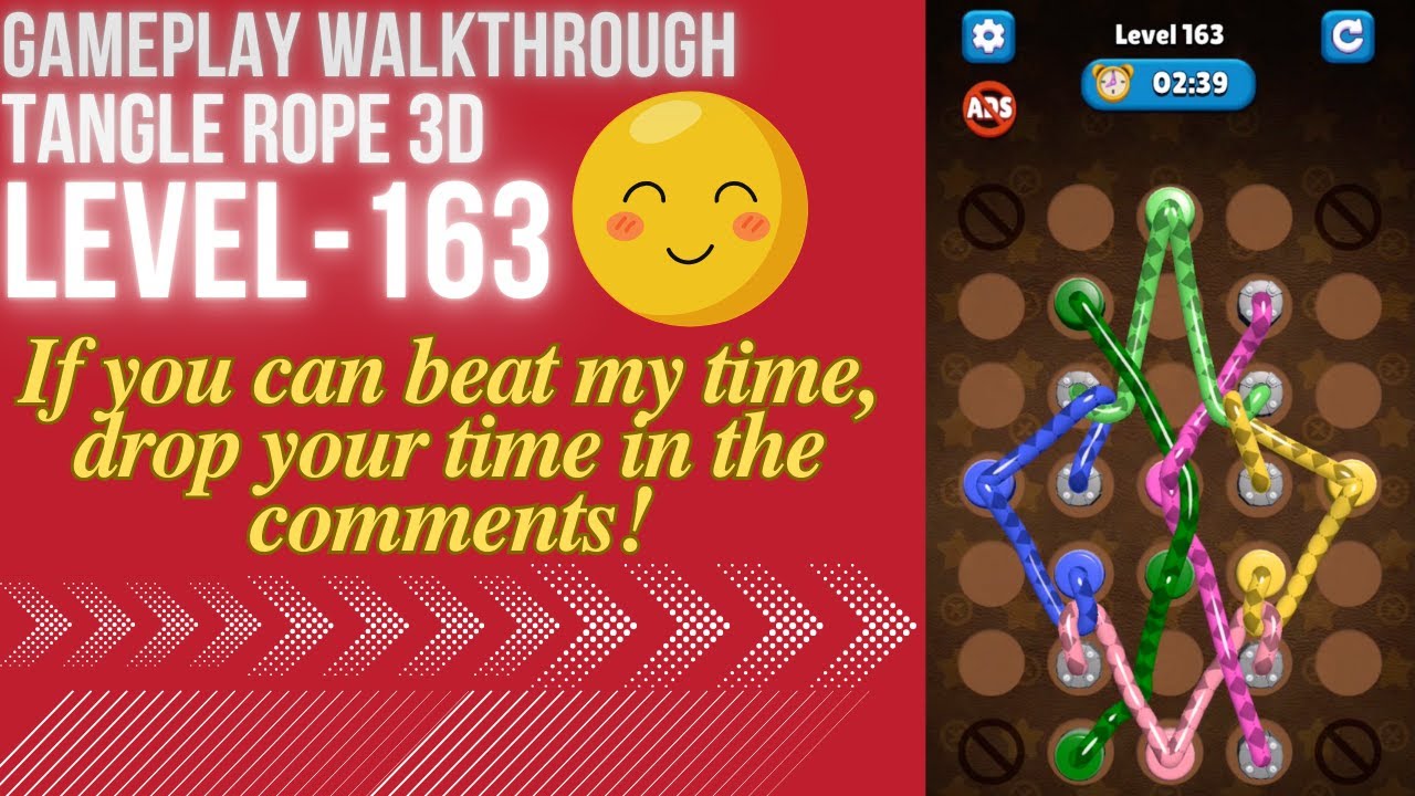 TANGLE ROPE 3D : LEVEL 163 WALKTHROUGH - YouTube
