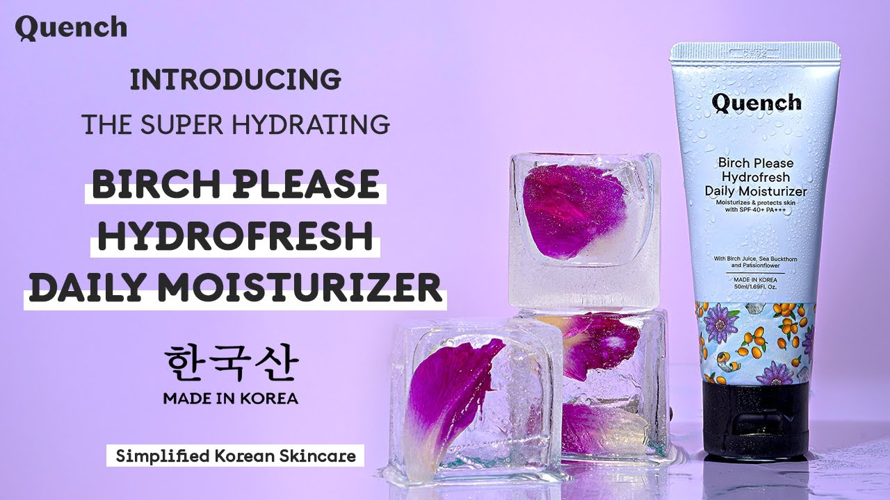 Birch Please Hydro Fresh Daily Moisturizer | Quench Botanics - YouTube