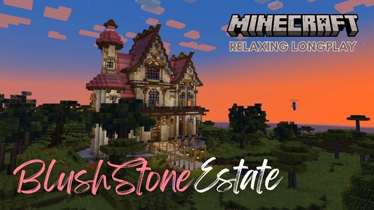 Minecraft Relaxing Longplay - Blush Stone Estate (No Commentary - ASMR ...