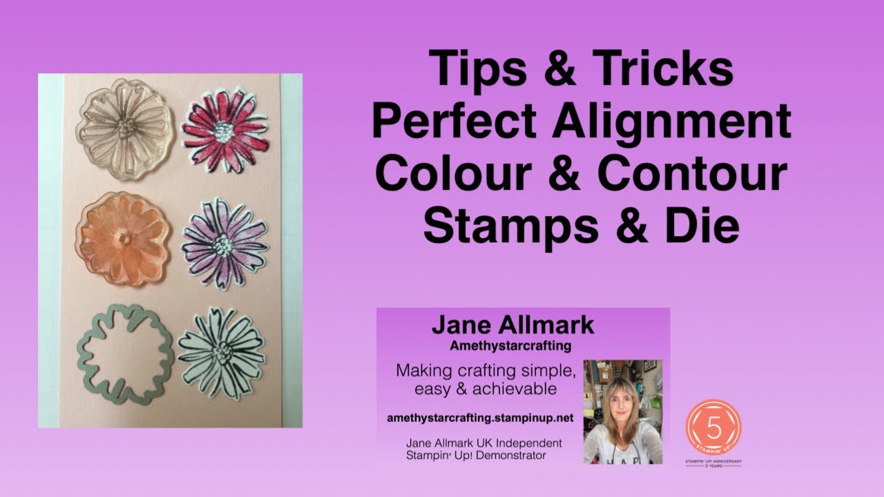 Tips & Tricks for perfect alignment of Colour & Contour Stamps & Die ...