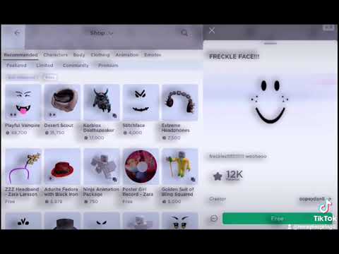 How to get free freckle face! - YouTube