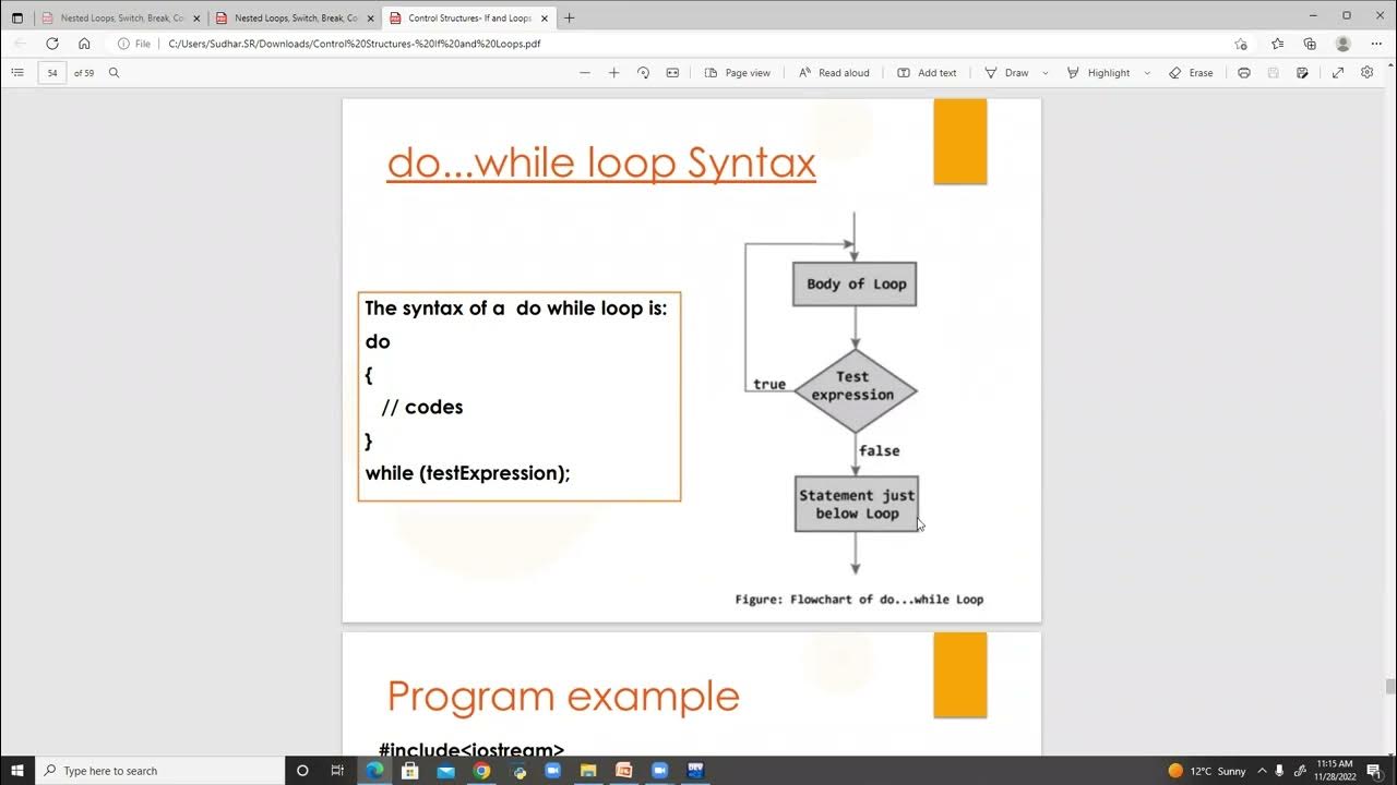 Computer Programming Lecture Loops 2 - YouTube