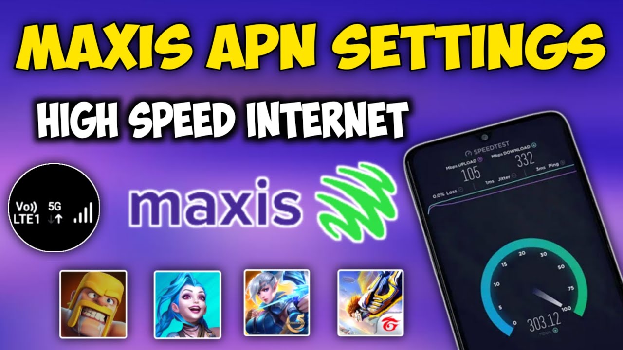 Create New APN Settings Convert 4G to 5G Maxis Internet - YouTube