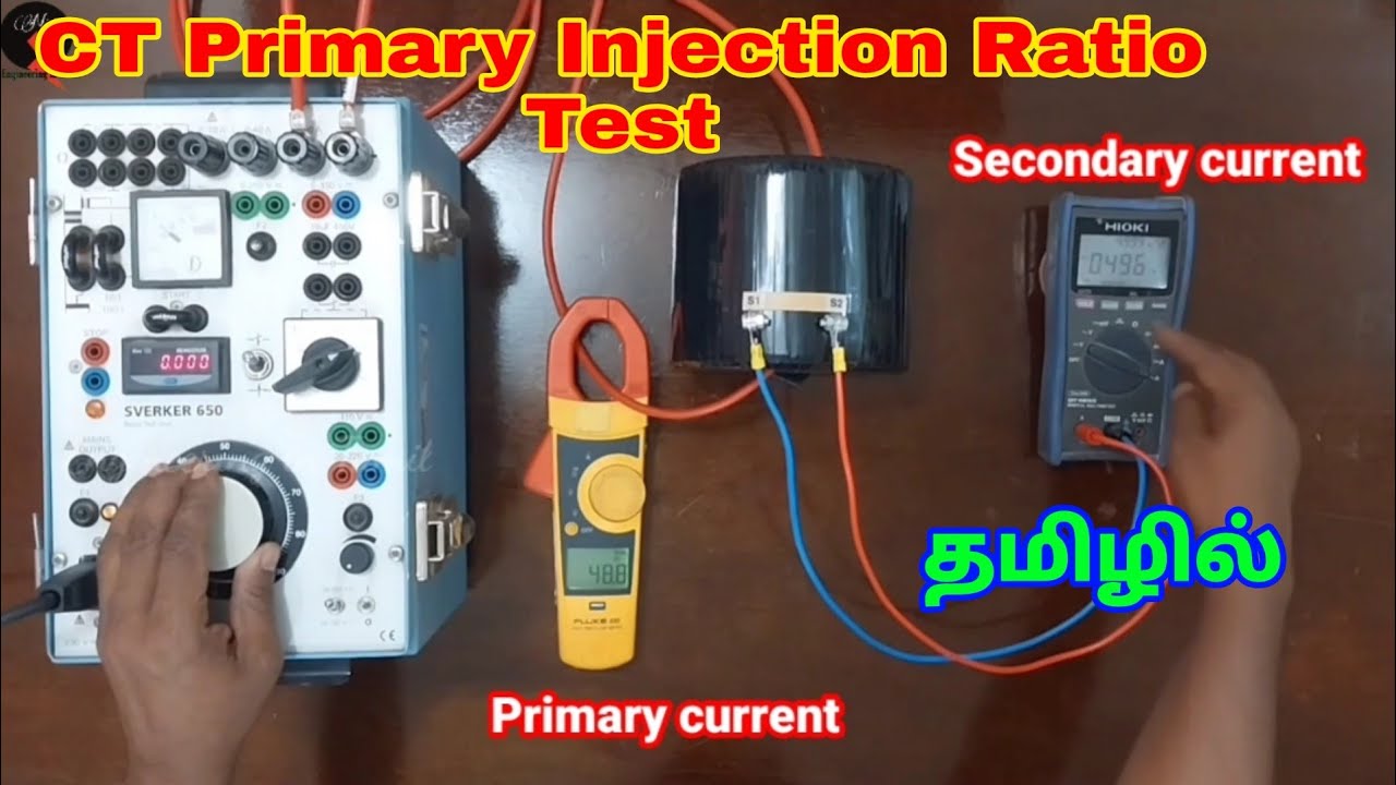 Current Transformer Primary Injection Ratio Test in Tamil l CT Turns ...