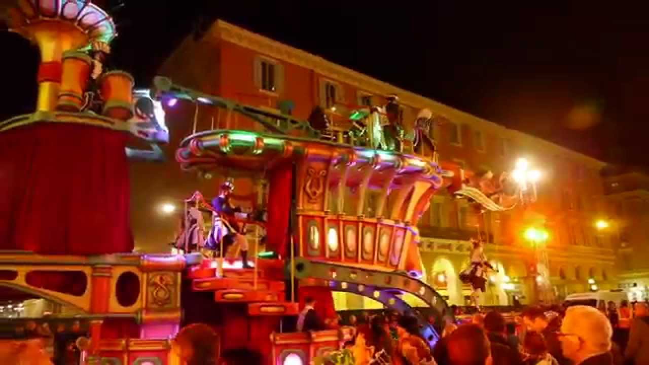 France - Nice Carnival Parade of Lights 2015 - YouTube