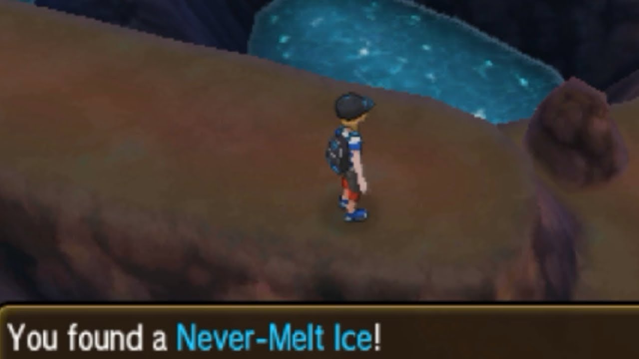 Pokemon Sun & Moon - NEVERMELT ICE Item Location (SEAWARD CAVE) - YouTube