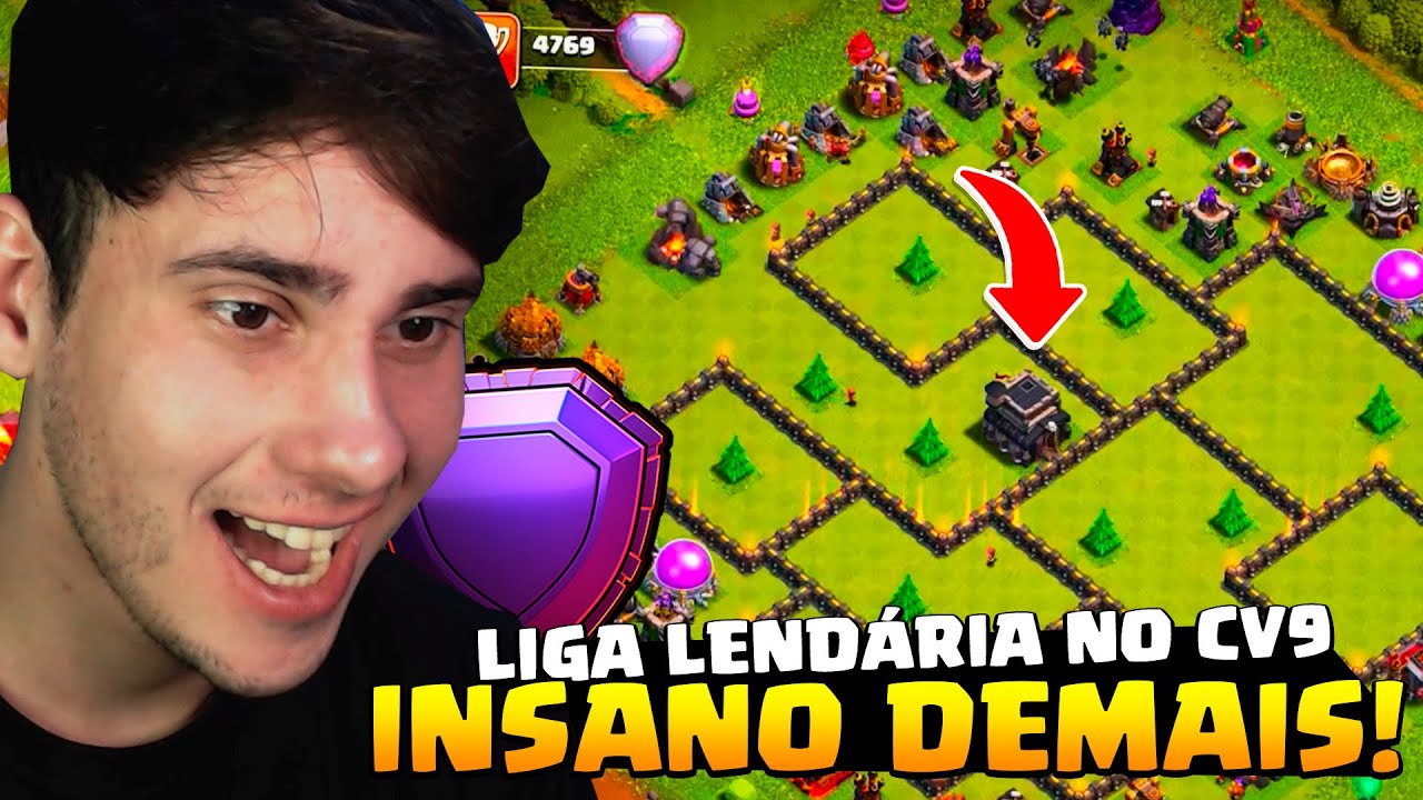 LIGA LENDÁRIA NO CV9 COM ESTRATÉGIA GOWIVAPE!! CLASH OF CLANS - YouTube