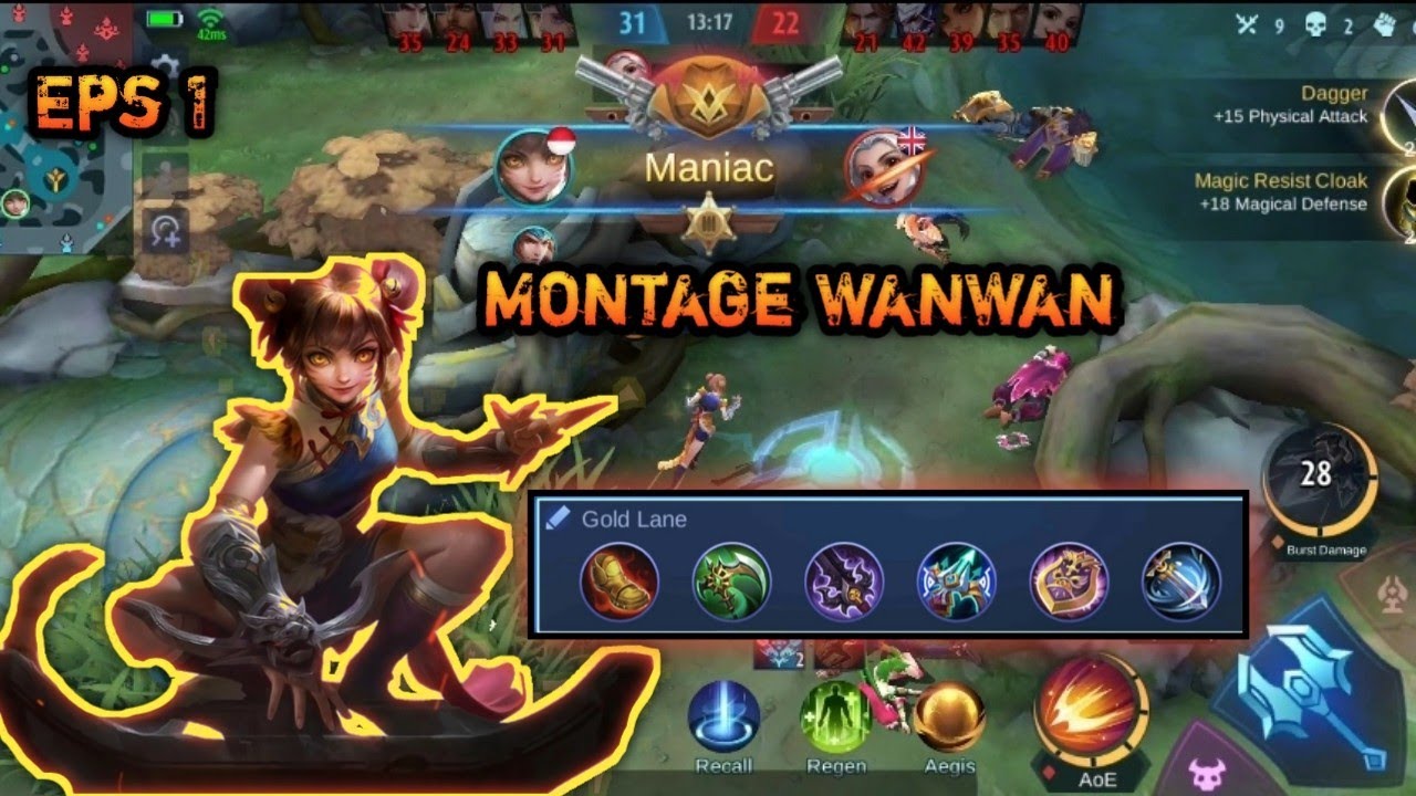 Gameplay Montage Hero Wan" Super Over Power?! | Mobile Legends Bang ...
