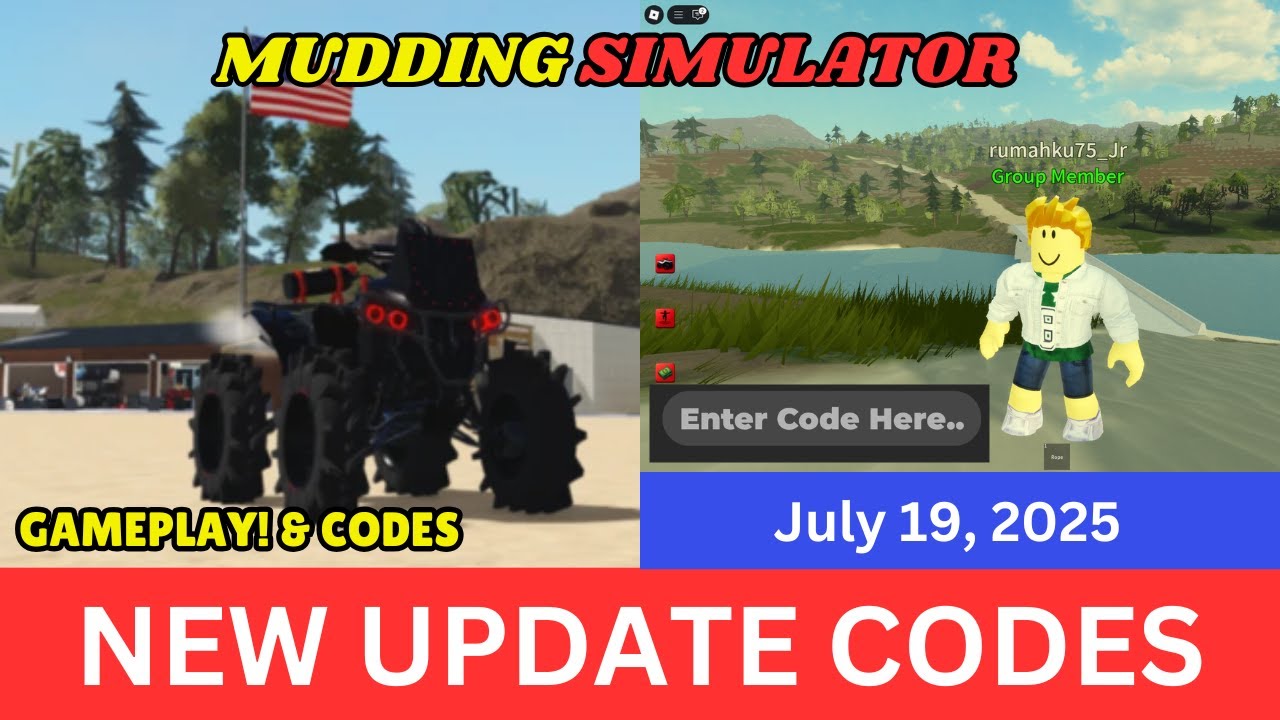 ALL Codes Work Mudding Simulator ROBLOX, July 19, 2025 - YouTube