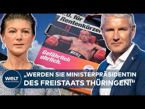 AFD-PAUKENSCHLAG: Heftiger Flirt ‒ Björn Höcke umwirbt plötzlich Sahra Wagenknecht und BSW