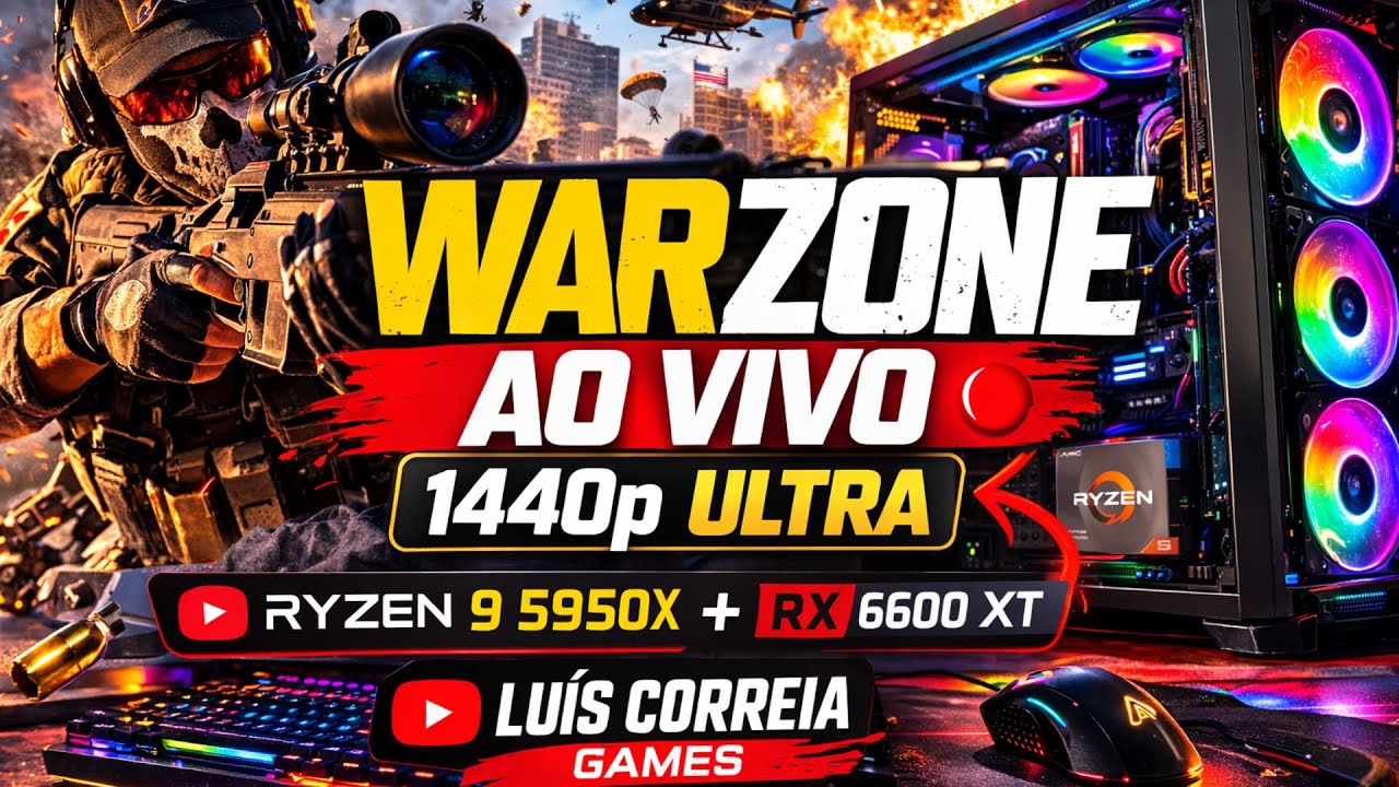 🔥 Warzone 1440p Ultra | Luís Correia Games – Estratégia e Vitória! 🚀 ...