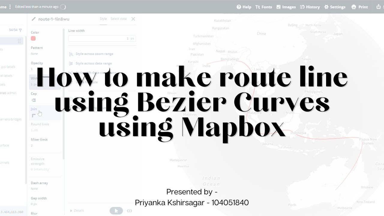 How to make route line using Bezier Curves using Mapbox? - YouTube