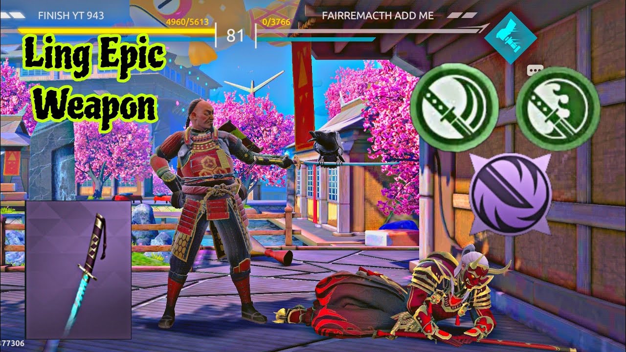 LING Epic Weapon Ability | Combo Gameplay | Shadow Fight 4 - YouTube