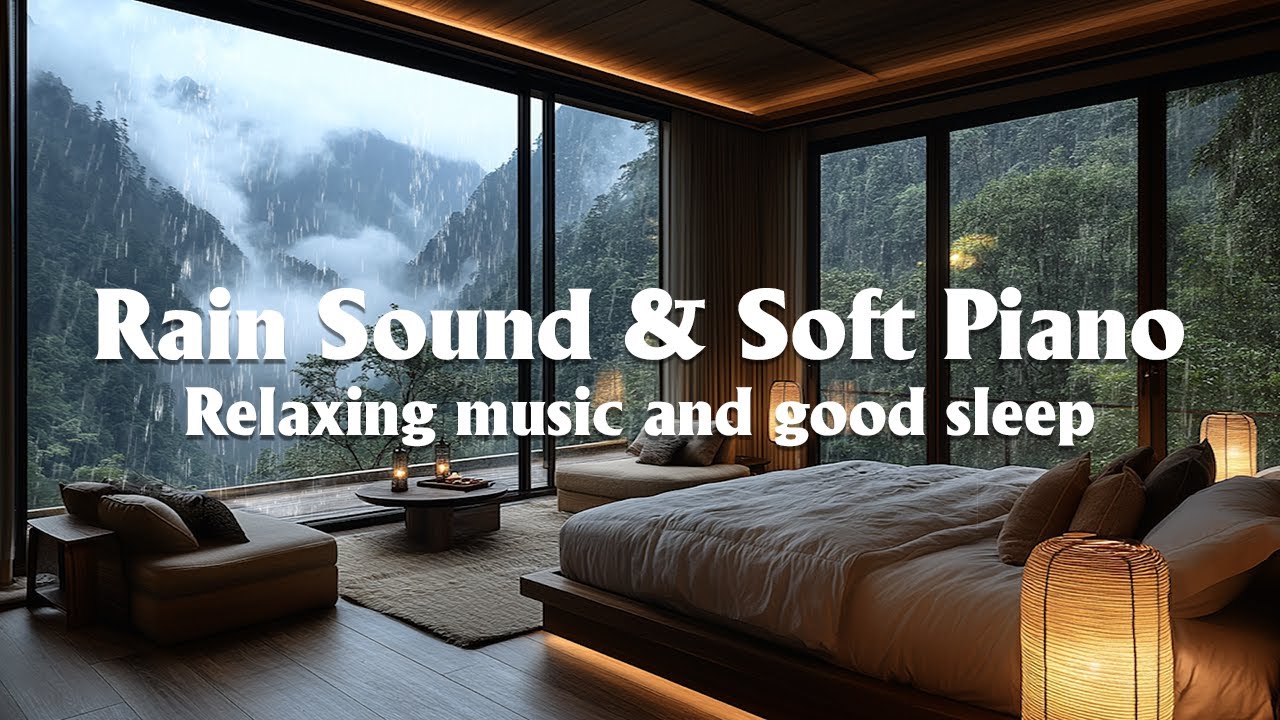 Peaceful Piano & Soft Rain Sounds - Stress Relief With Rain Fall ...