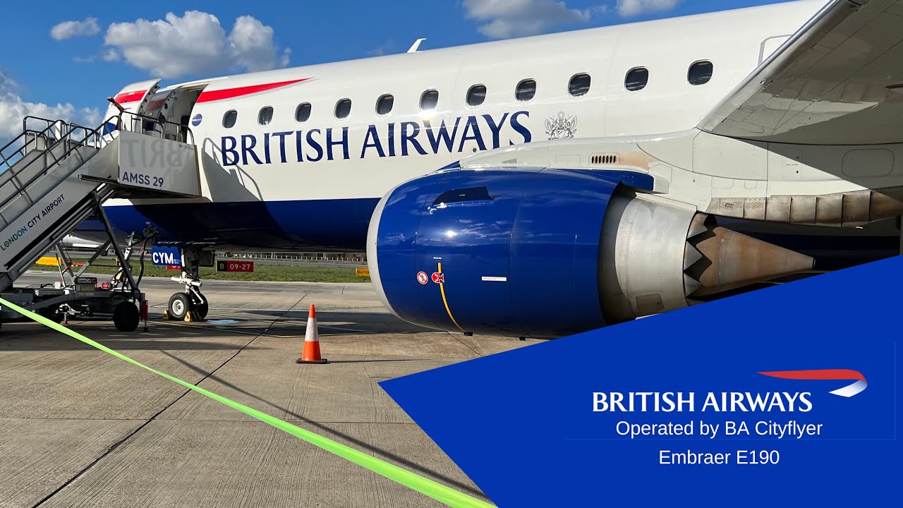 BRITISH AIRWAYS | Embraer E190SR | Takeoff London City [LCY] - YouTube