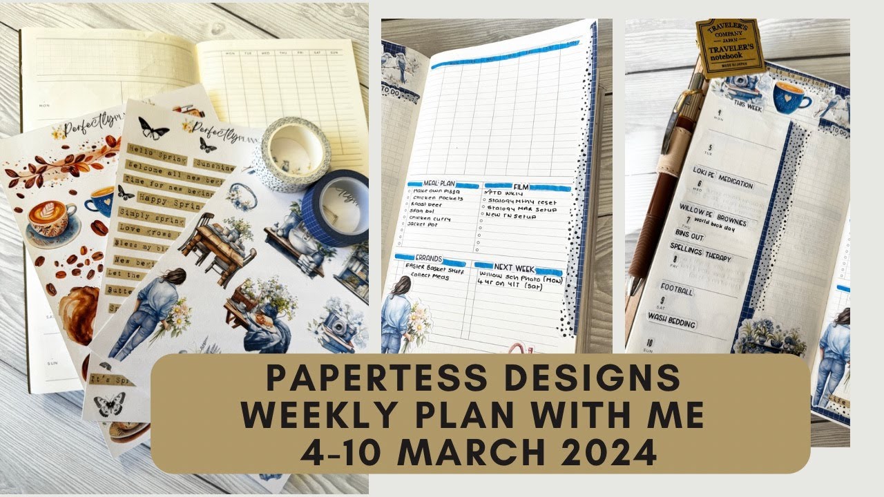 Paper Tess Designs PWM || 4-10 March 2024 || functional Planning - YouTube